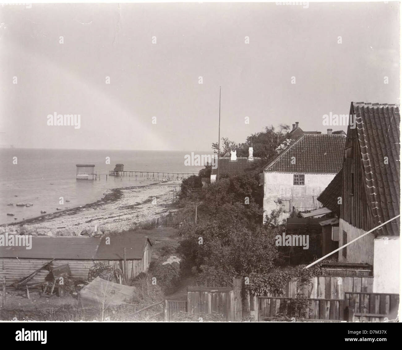 This image, taken by Carl Curman, shows a rainbow over Hornbæk in ...
