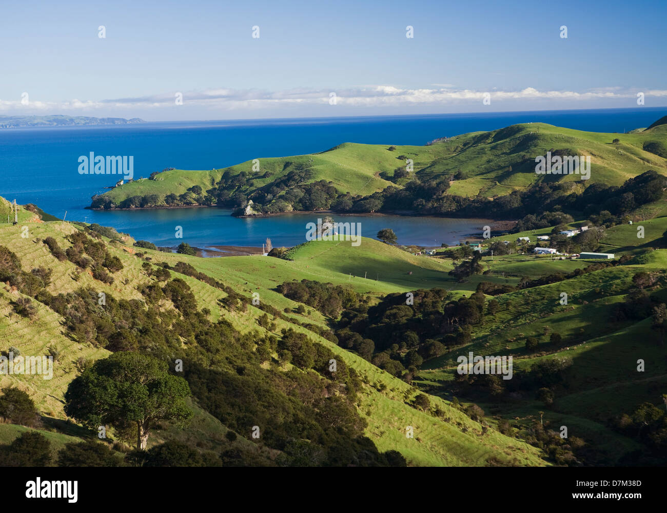 New Zealand, View of Coromandel Peninsula Stock Photo - Alamy
