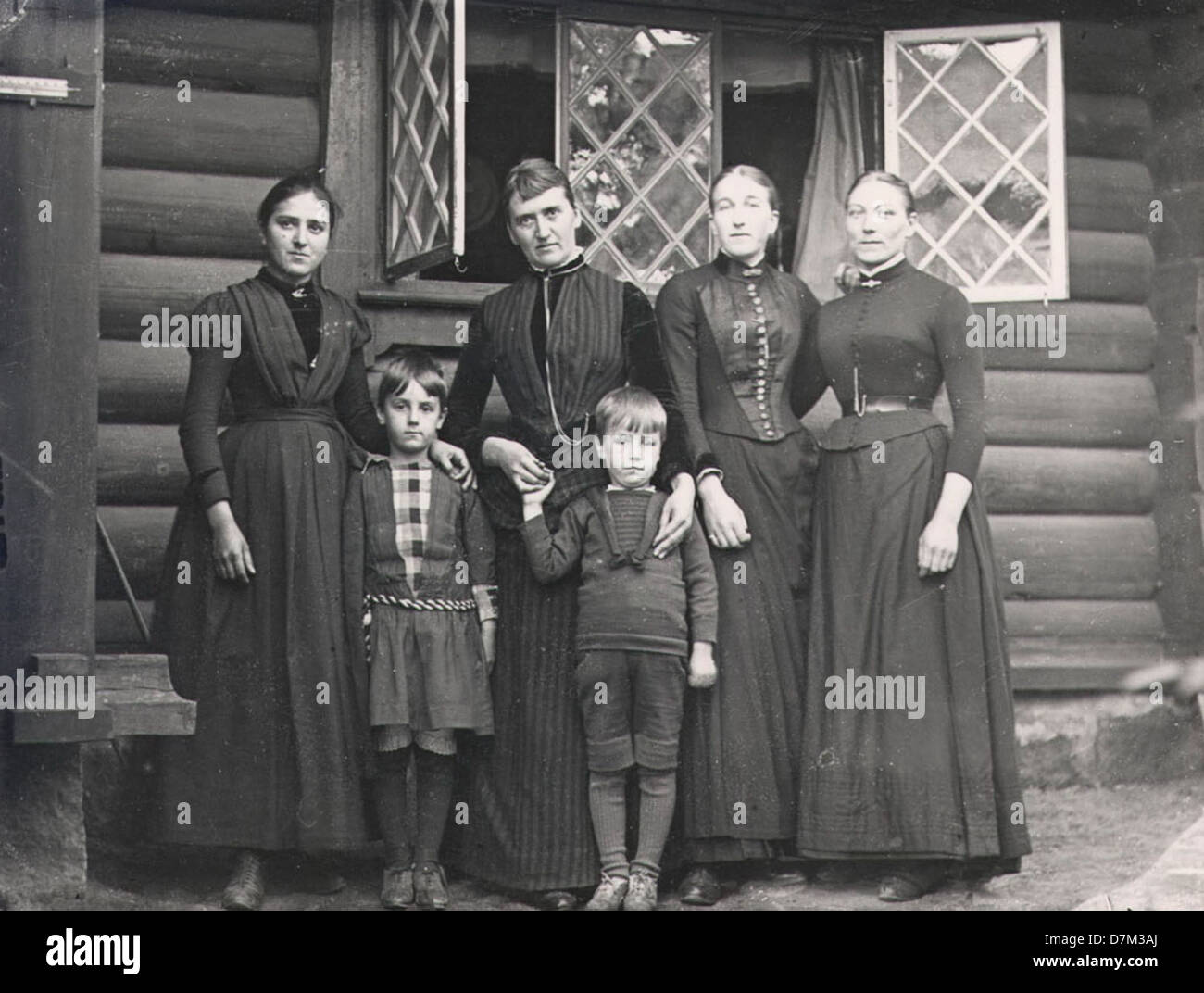 A historical portrait of the Curman family, including Calla, Carl, and ...