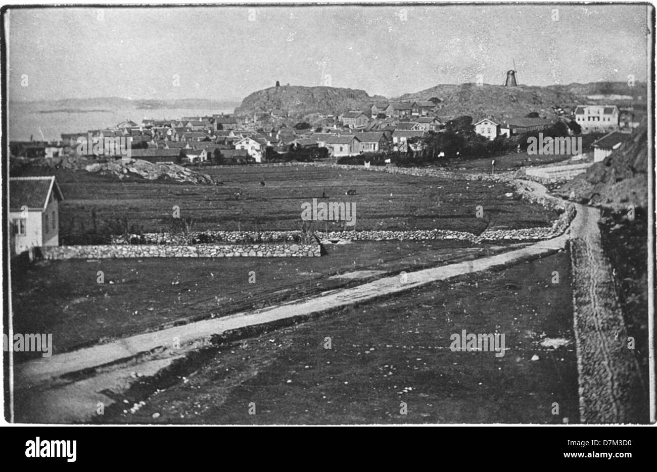 A photograph of Lysekil, Sweden, taken in 1862 by Carl Curman ...
