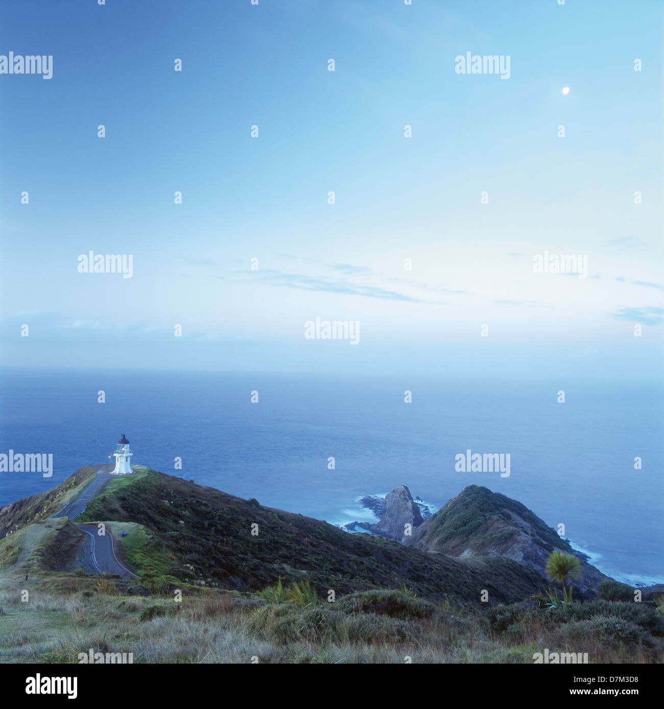 New Zealand, View of lighthouse at Cape Reinga Stock Photo - Alamy