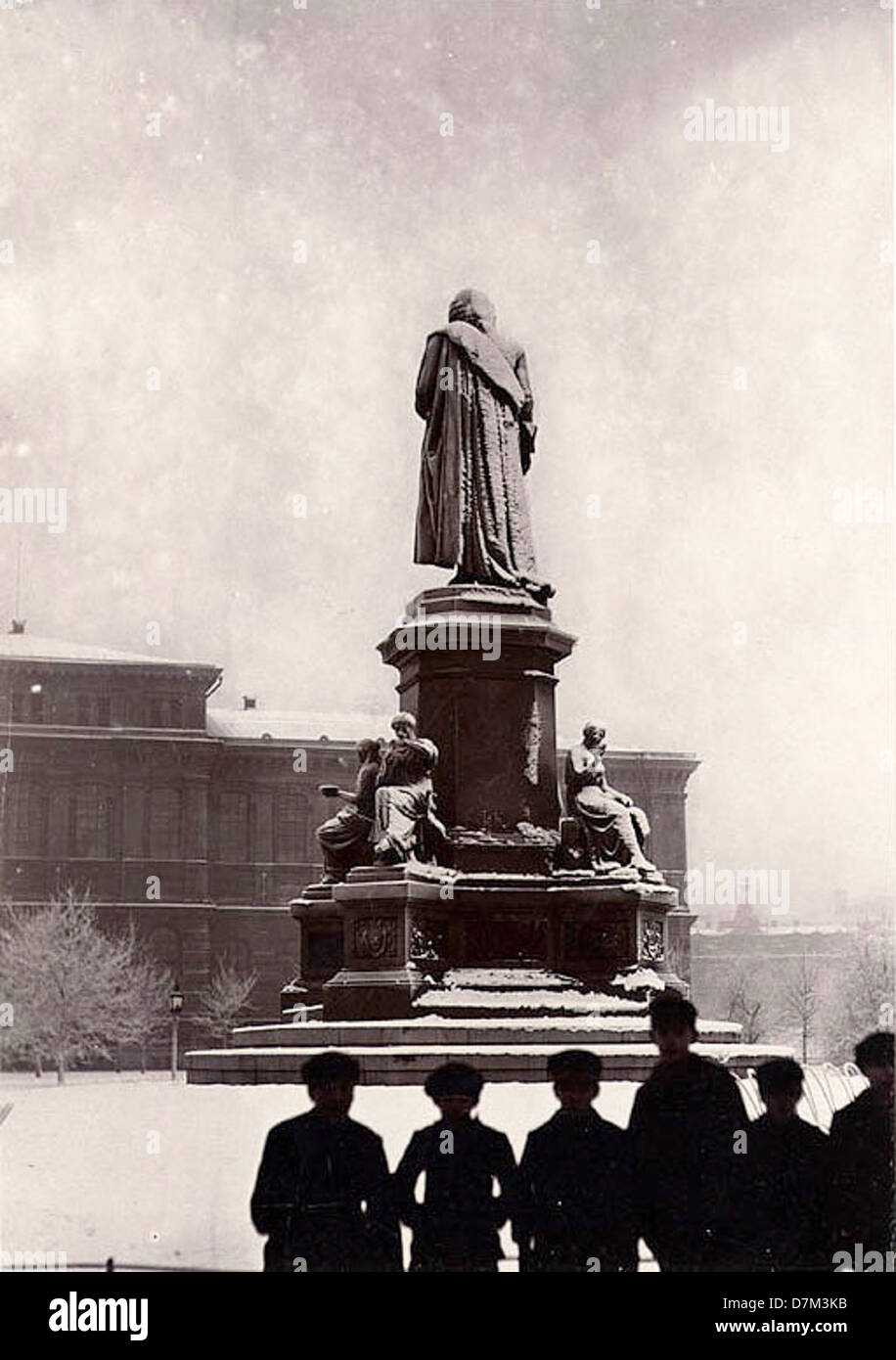 A statue of Carl Linnaeus, the famous Swedish botanist, located in ...