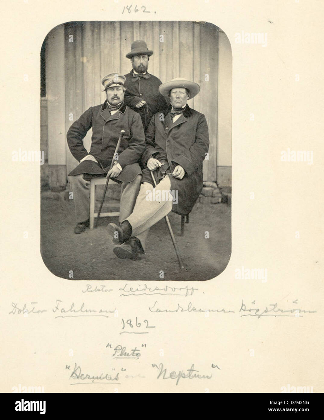 This 1862 albumen print by Carl Curman captures three statues—Pluto ...