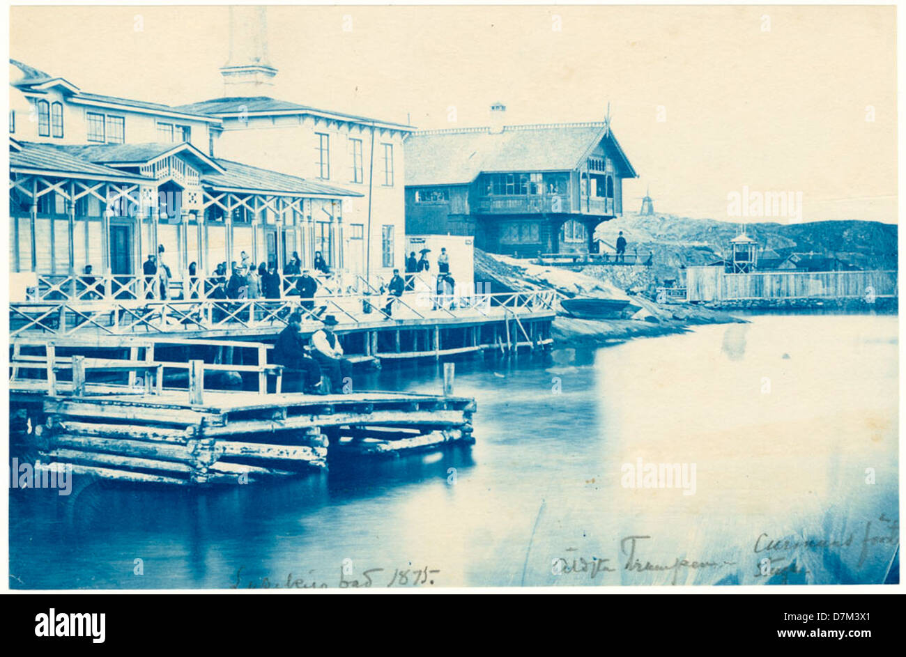 An image of the Big Bathhouse and Curman Villa in Lysekil, Sweden, as ...
