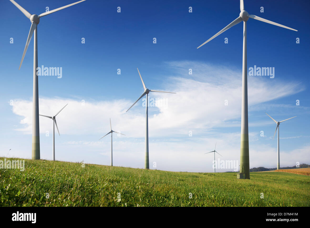 Germany, Wind turbine on landscape Stock Photo - Alamy