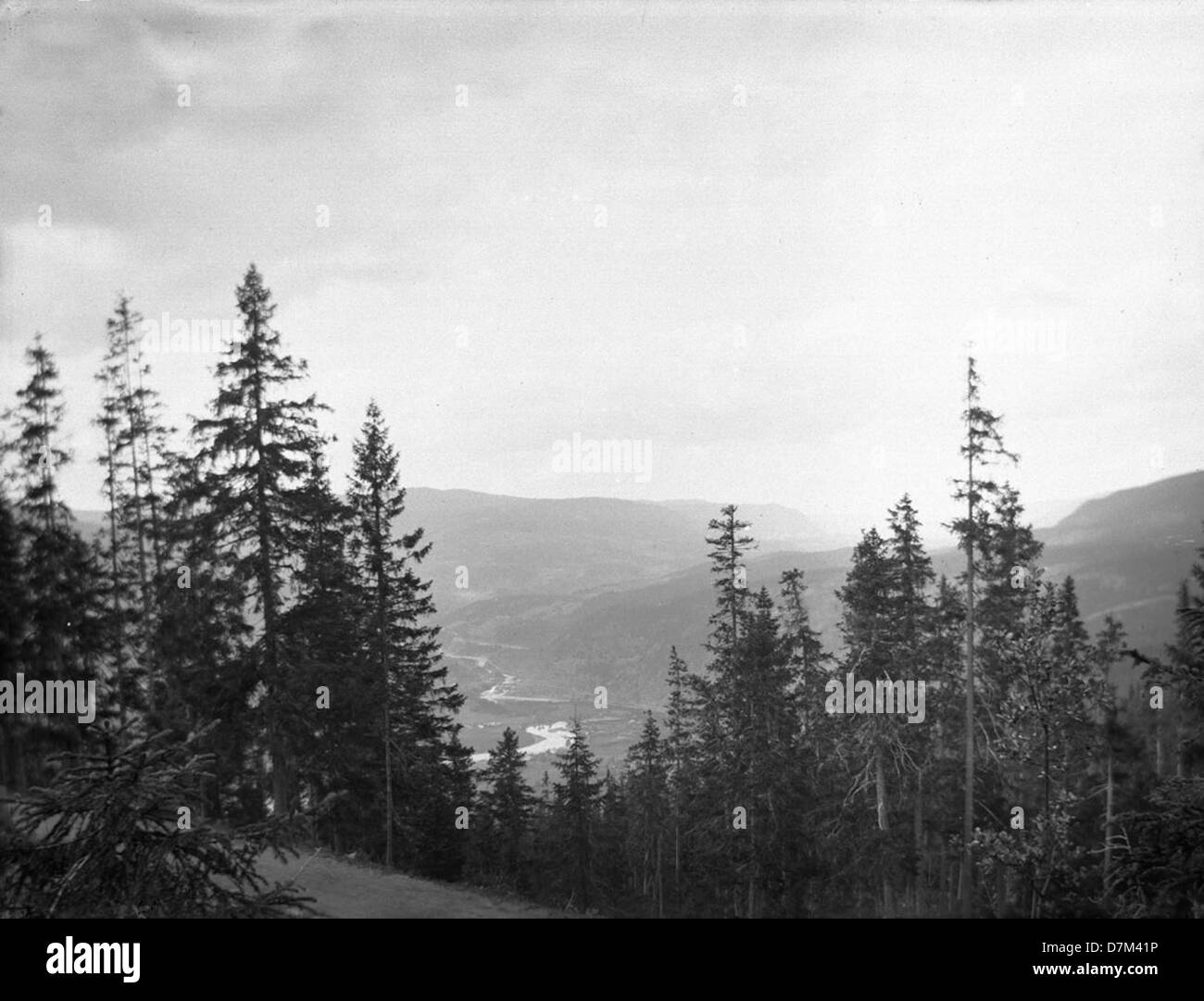 This scenic photograph captures a view of the Bagn and Begna Valley in ...