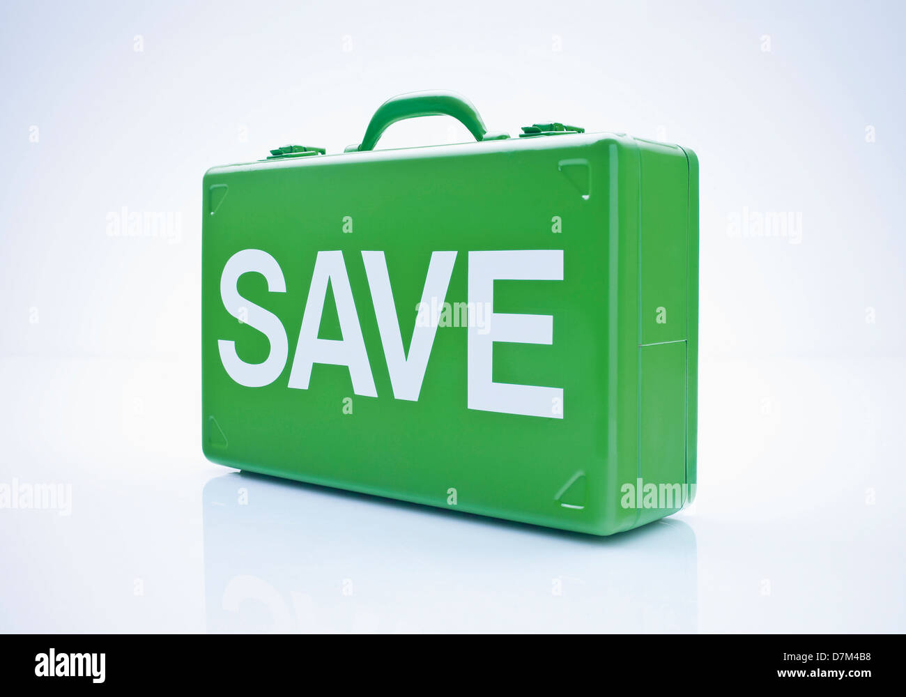 Case with letters SAVE on white background, close up Stock Photo - Alamy