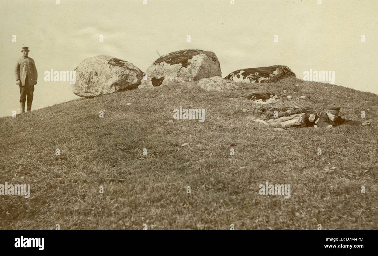 The passage grave at Knaggården, located in Luttra, Västergötland ...