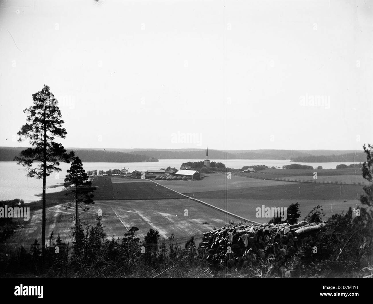 Eker Church, located by Lake Mälaren in Uppland, Sweden, is a ...