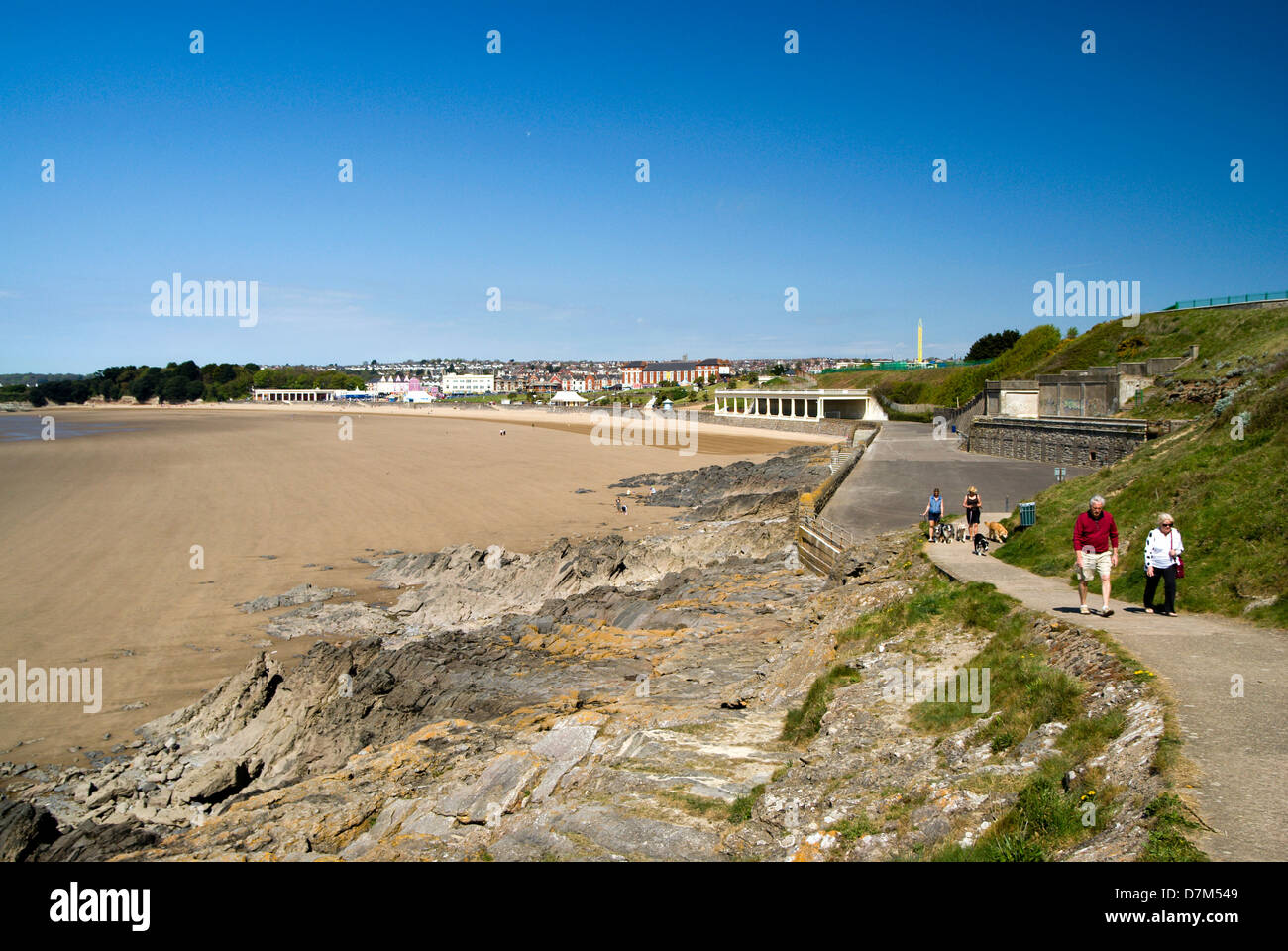 Exercise barry island beach hi-res stock photography and images - Alamy