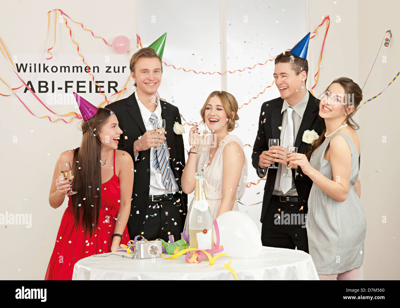 Young people celebrating graduation ceremony, smiling Stock Photo - Alamy