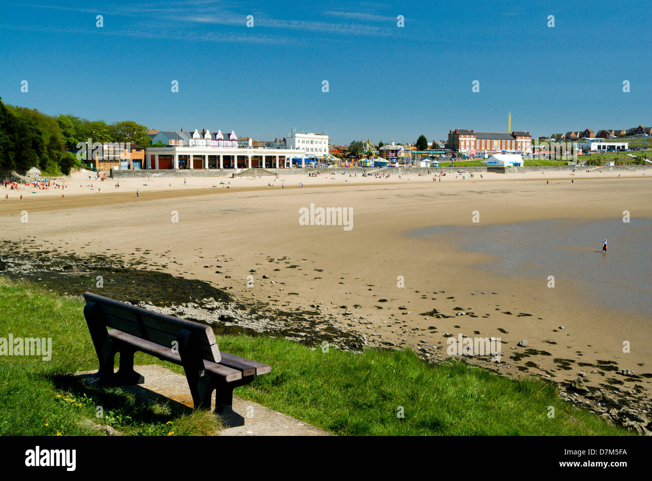 Beach, Whitmore Bay, Barry Island, Vale of Glamorgan, South Wales, UK ...