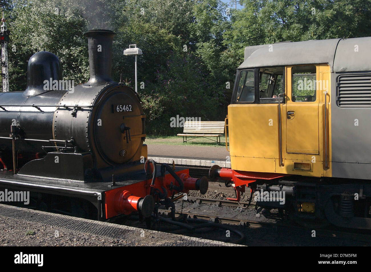 Great Eastern Railway J15 steam locomotive and Class 31 diesel loco at ...