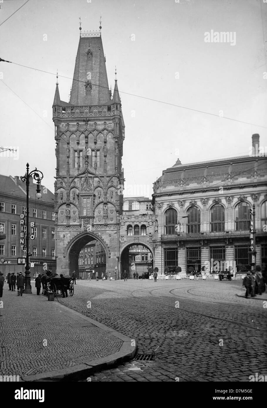 Late medieval tower Black and White Stock Photos & Images - Alamy