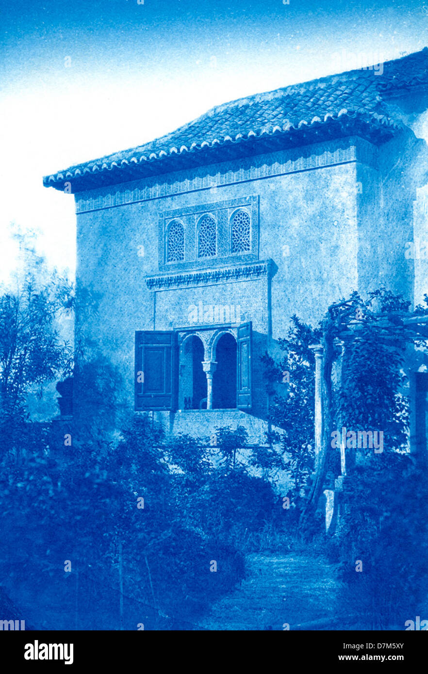 The Mosque of El Partal, located within the Alhambra in Granada, Spain ...