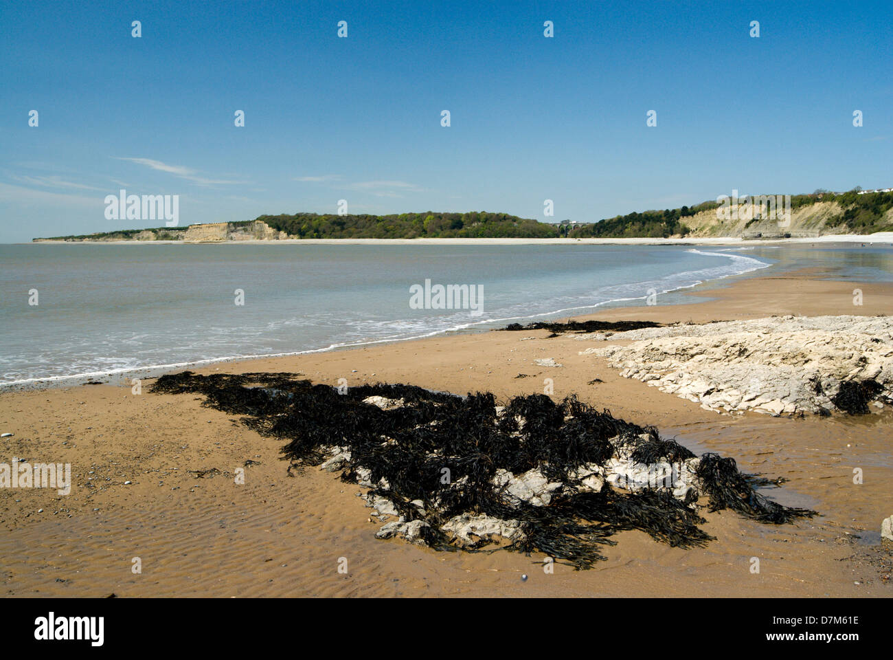 cold knap beach looking towards porthkerry, barry, vale of glamoergan ...