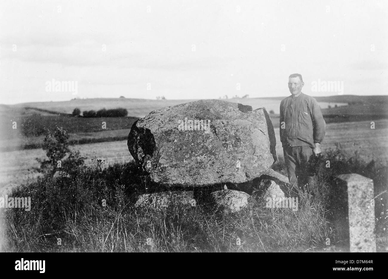 This dolmen in Stillinge, Zealand, Denmark, is an ancient megalithic ...