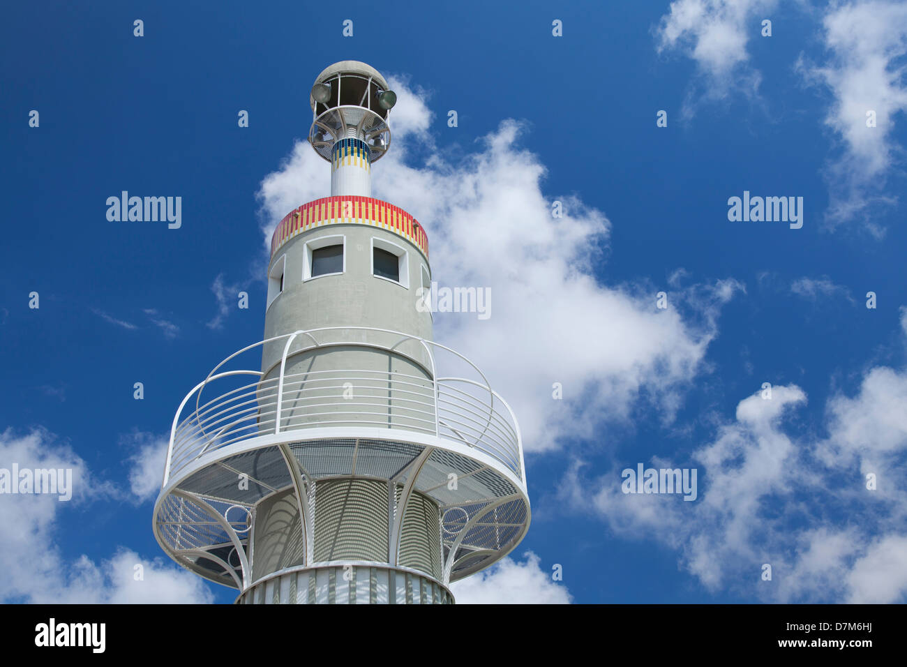 tall tower with clear blue sky in the background Stock Photo - Alamy