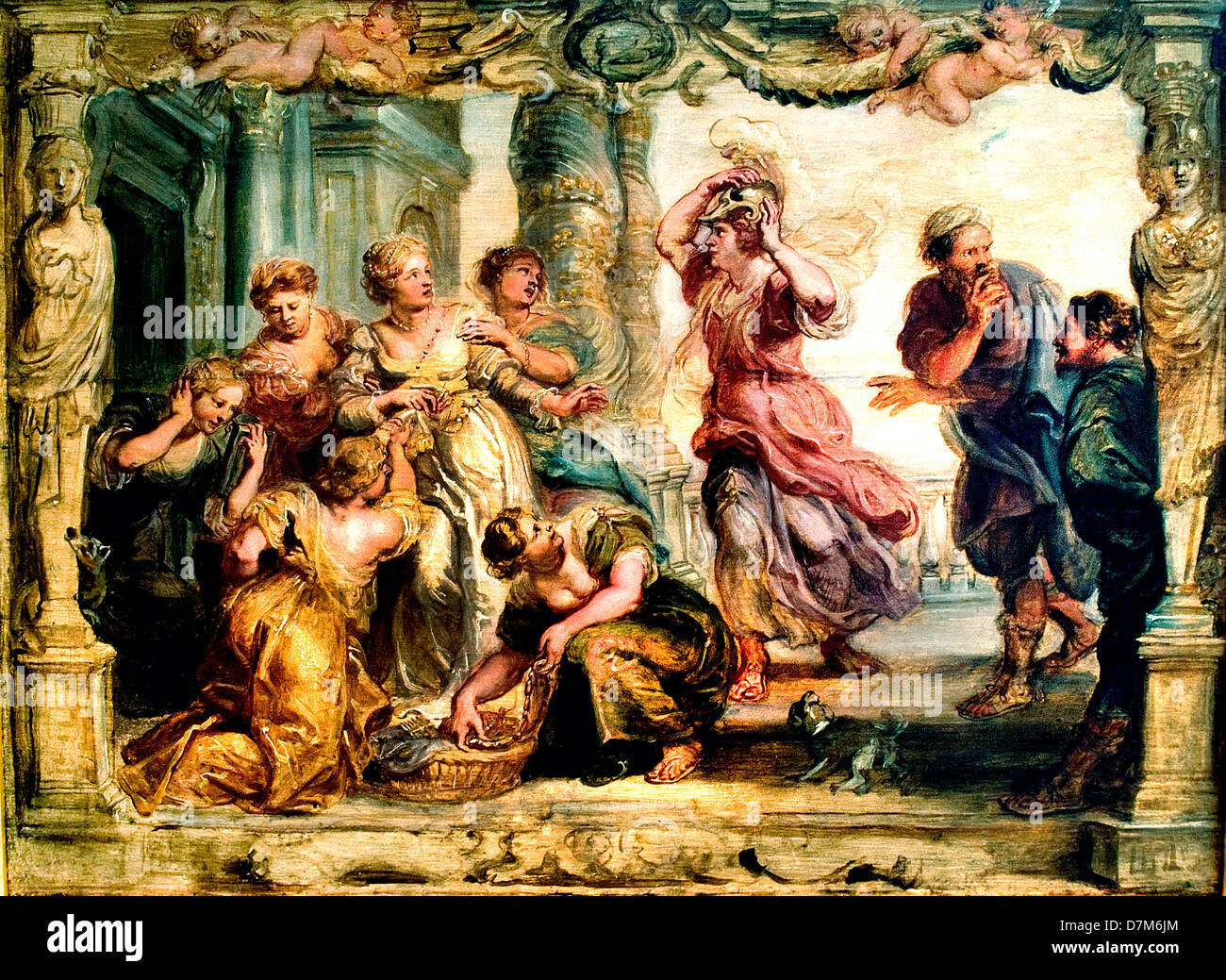 The Daughters of Lycomedes Peter Paul Rubens 1577-1640 Flemish Belgian ...