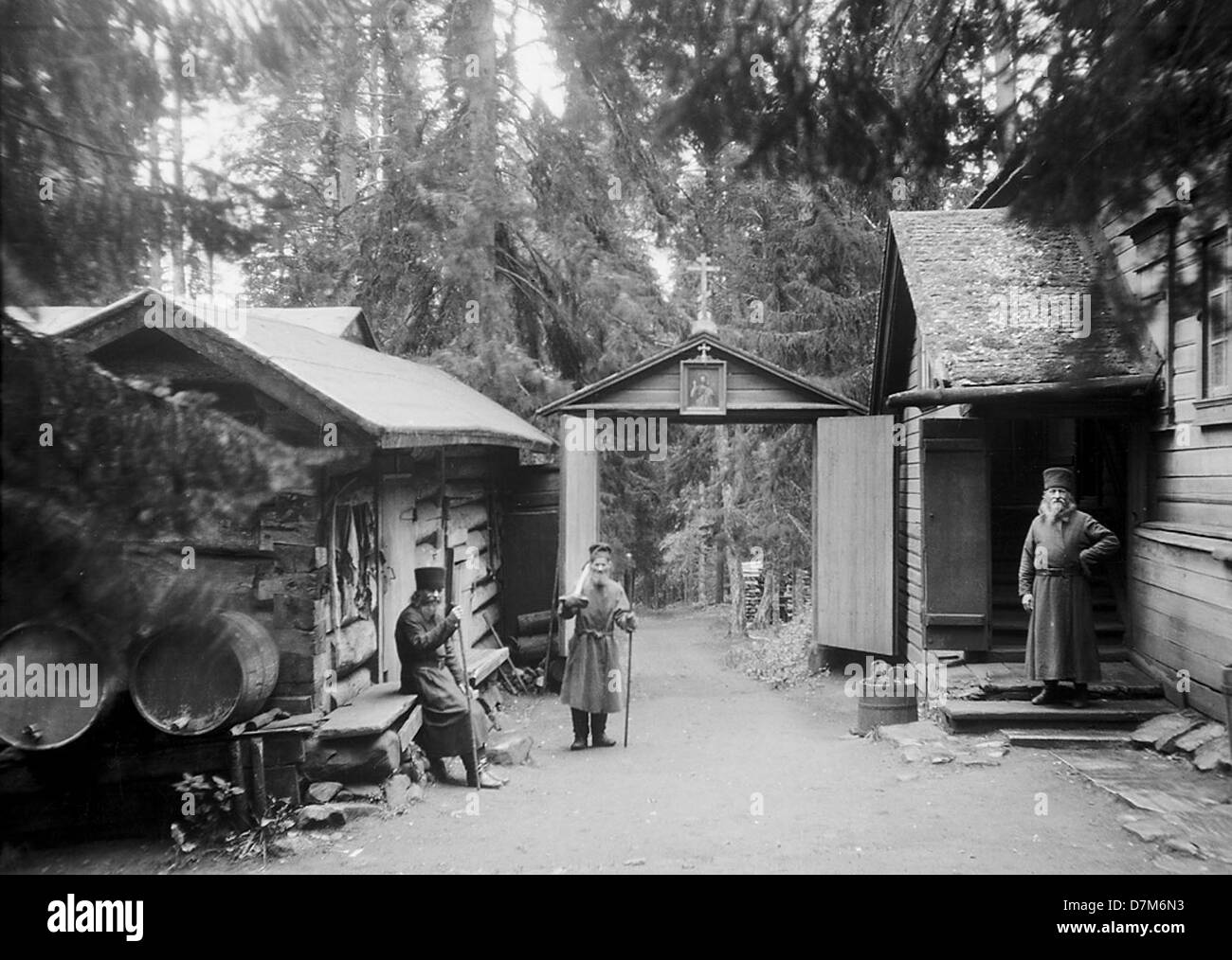 This image depicts Valamo Monastery in Karelia, Russia, showcasing its ...