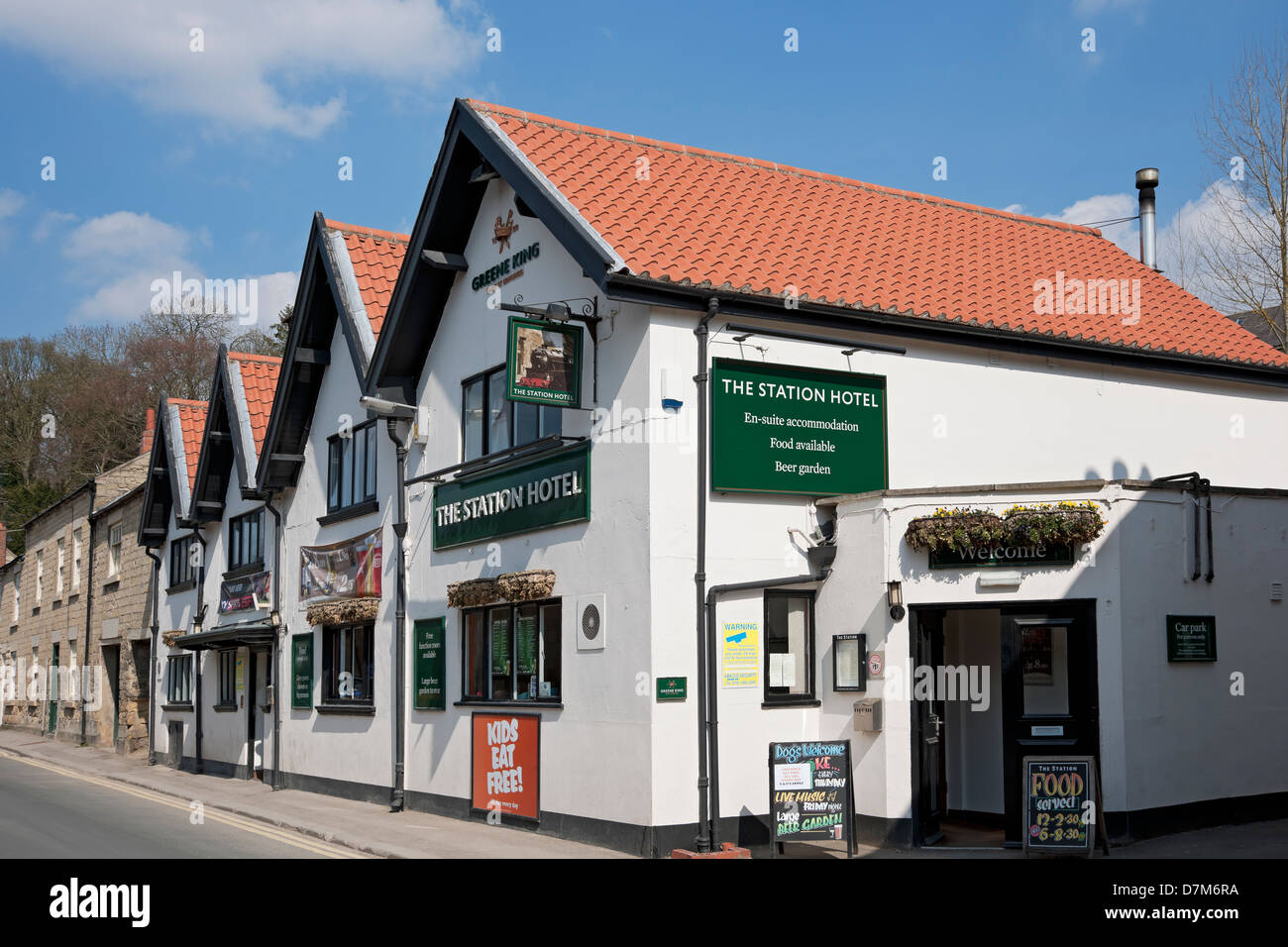 The Station Hotel exterior Pickering town centre North Yorkshire ...