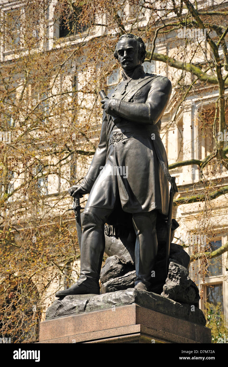 London, England, UK. Statue of Lieutenant General Sir James Outram, 1st ...