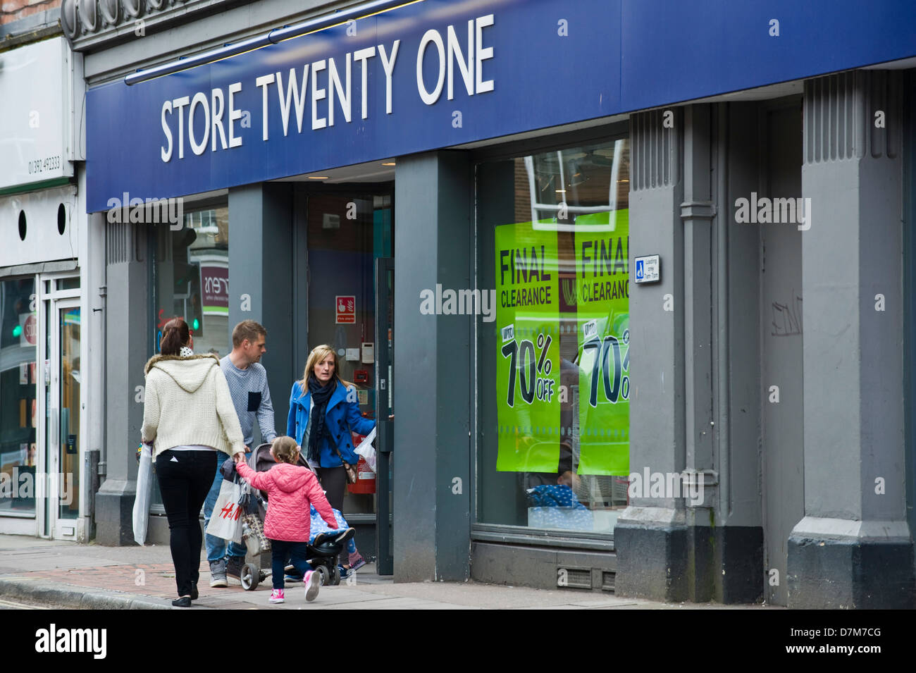 STORE TWENTY ONE on high street in city centre of Exeter Devon England ...
