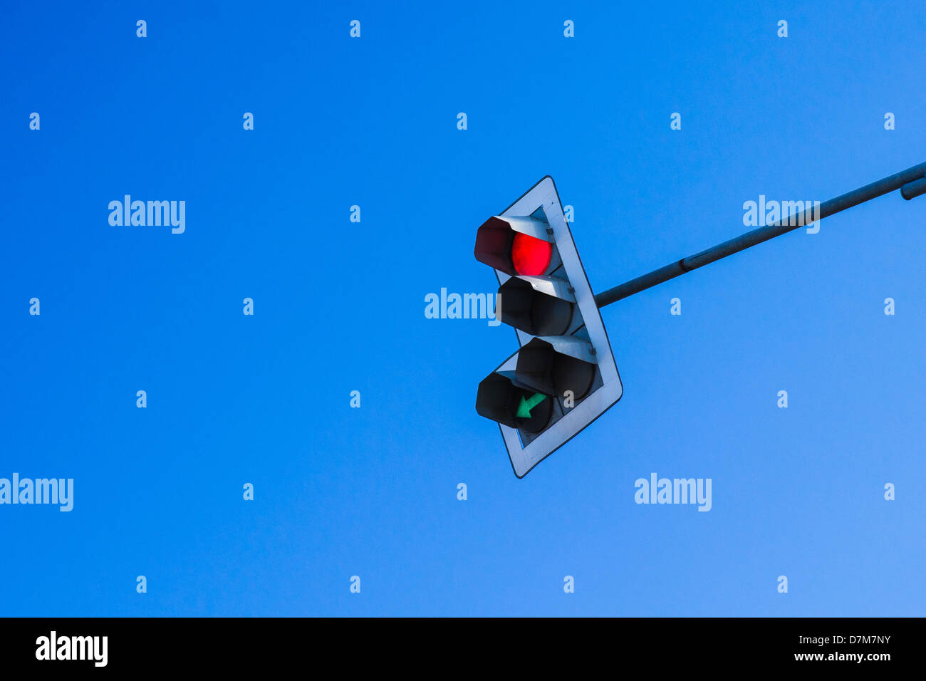 Traffic light red arrow hi-res stock photography and images - Alamy