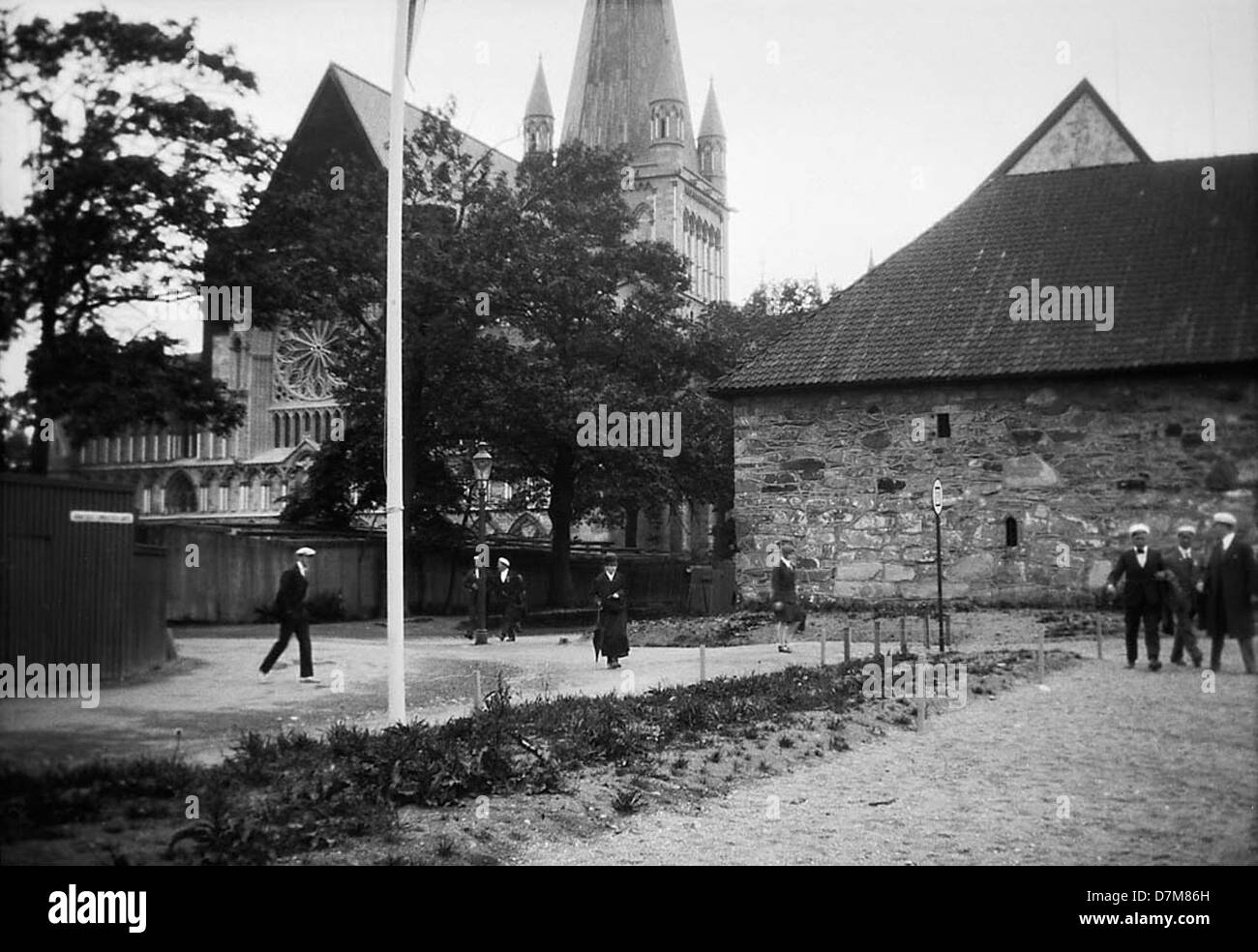 A photograph of Nidaros Cathedral in Trondheim, Norway, one of the most ...