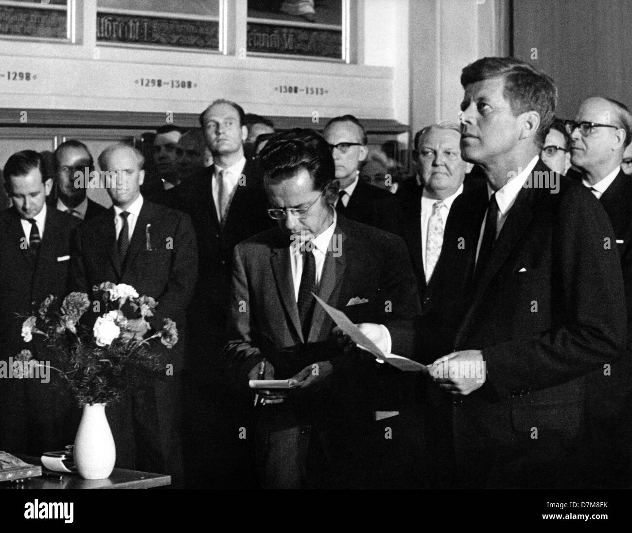 President john kennedy during Black and White Stock Photos & Images - Alamy
