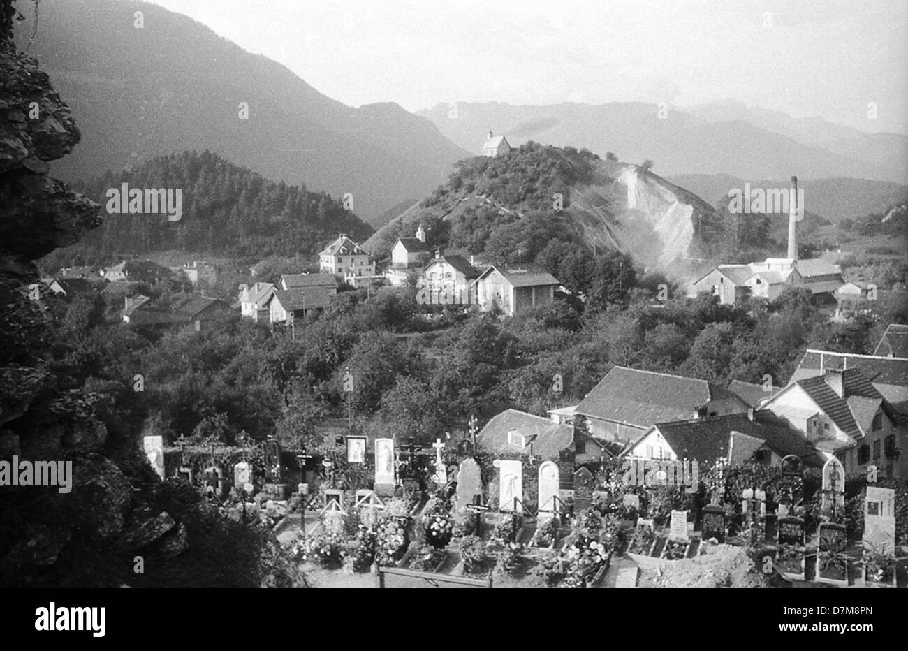 A historical image of Ems (Domat) in Switzerland, showcasing its ...