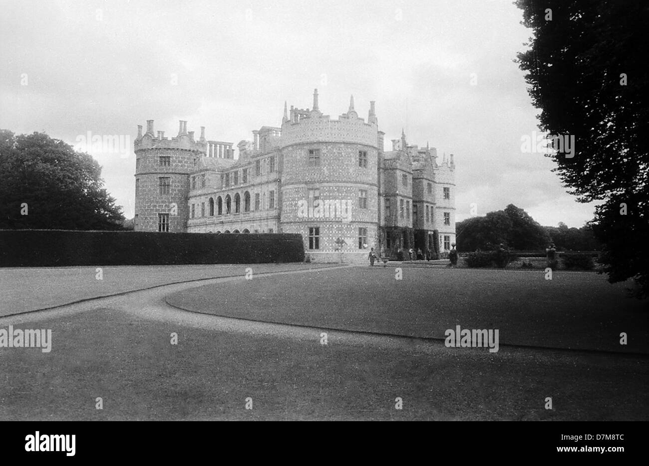 Longford Castle in England is captured in this photograph, showcasing ...