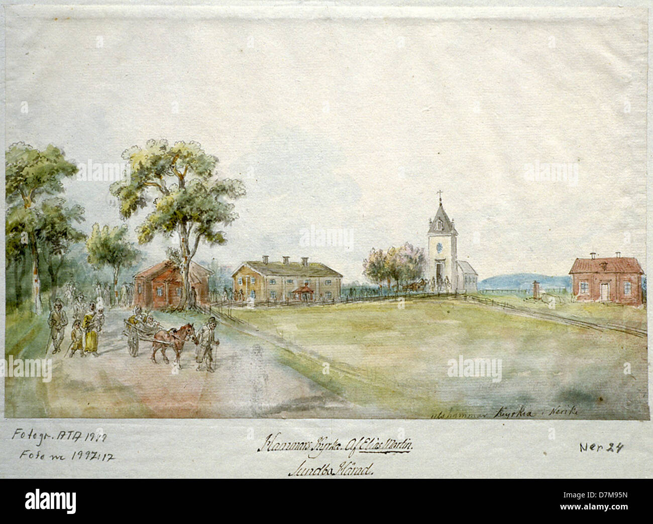 Hammar Church with surroundings, Närke, Sweden Stock Photo - Alamy