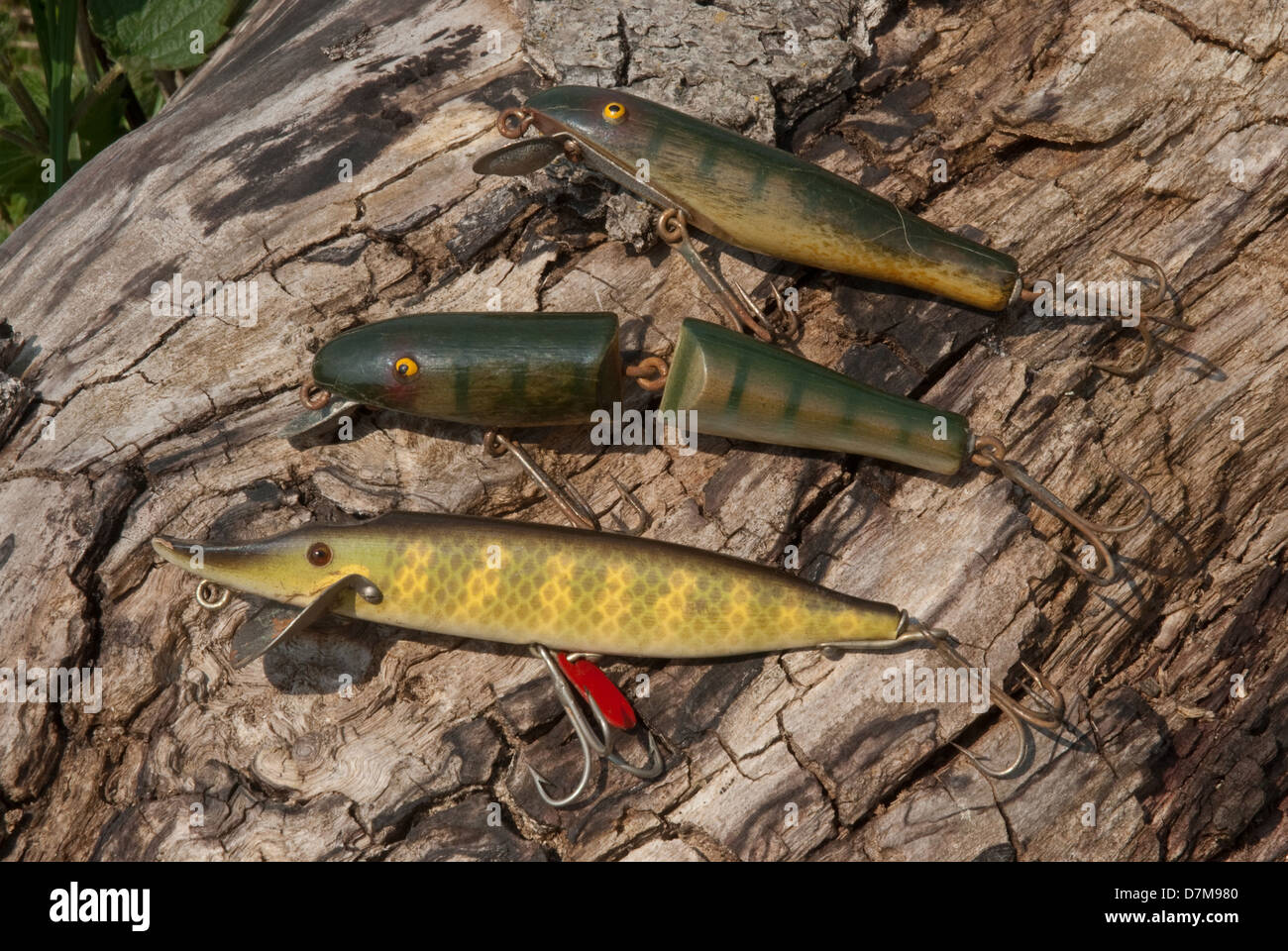 Vintage fishing plugs hi-res stock photography and images - Alamy