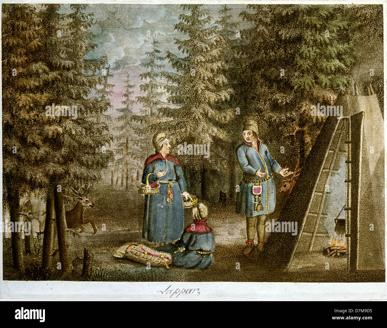 A photograph depicting the Sami people, an indigenous group from ...