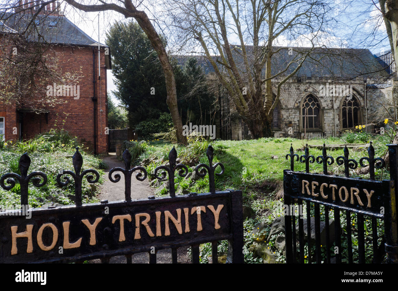 View of gateway to Holy Trinity Rectory in York Stock Photo - Alamy