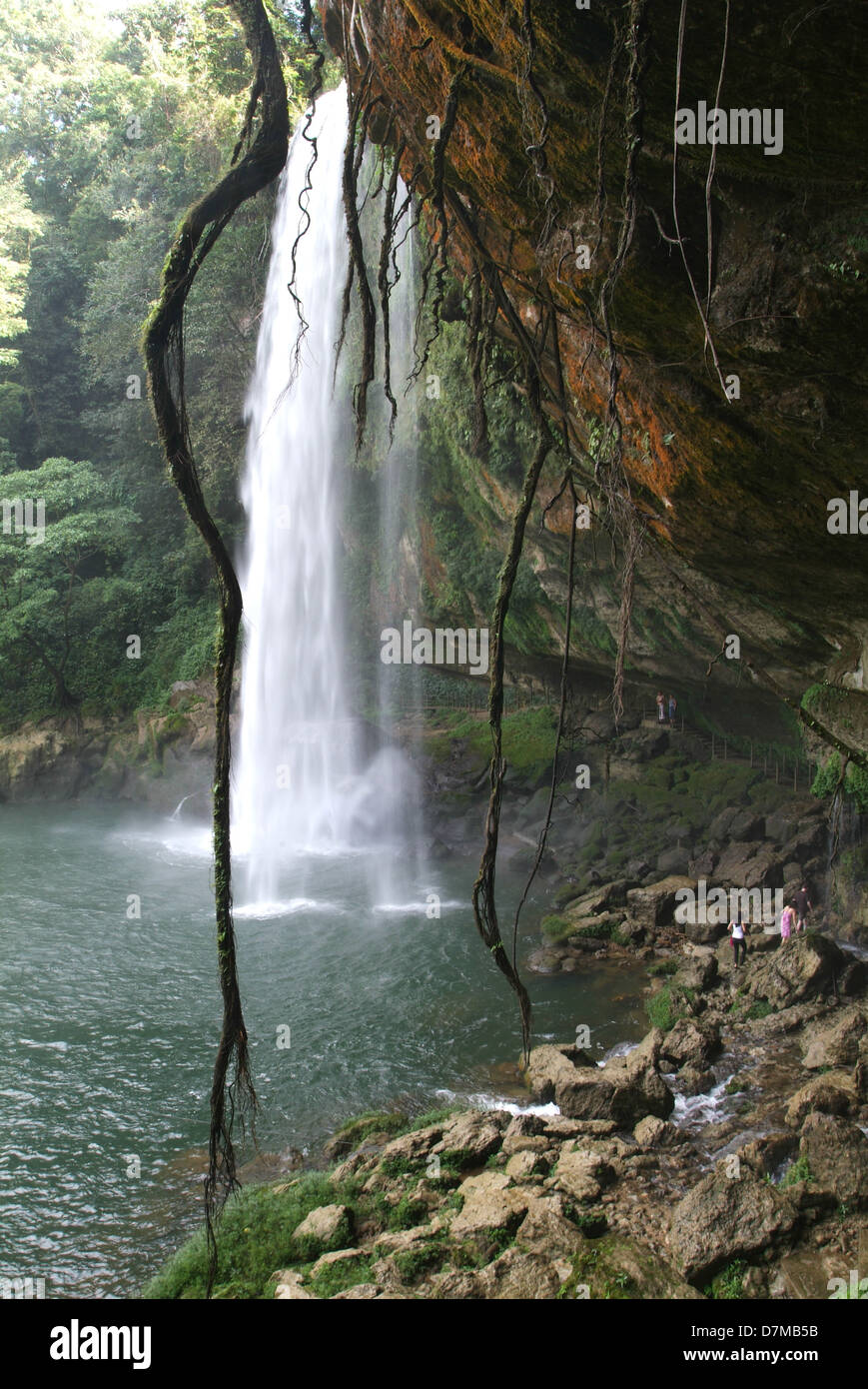 Misol-Ha waterfall on Chiapas, Mexico Stock Photo - Alamy