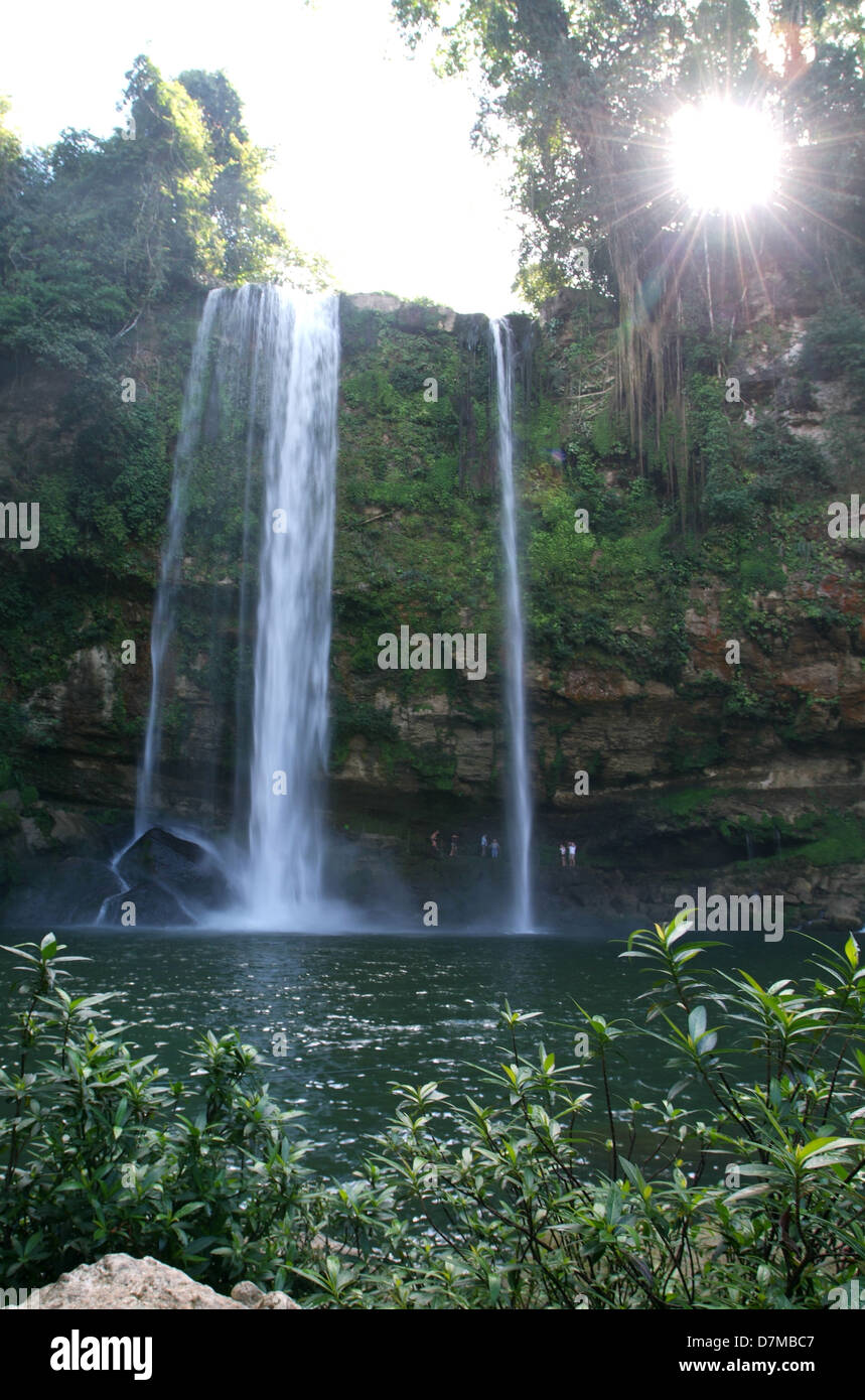 Misol-Ha waterfall on Chiapas, Mexico Stock Photo - Alamy