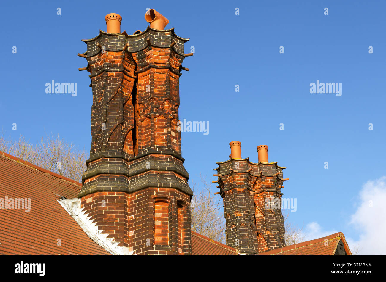 Chimney stacks UK Stock Photo - Alamy