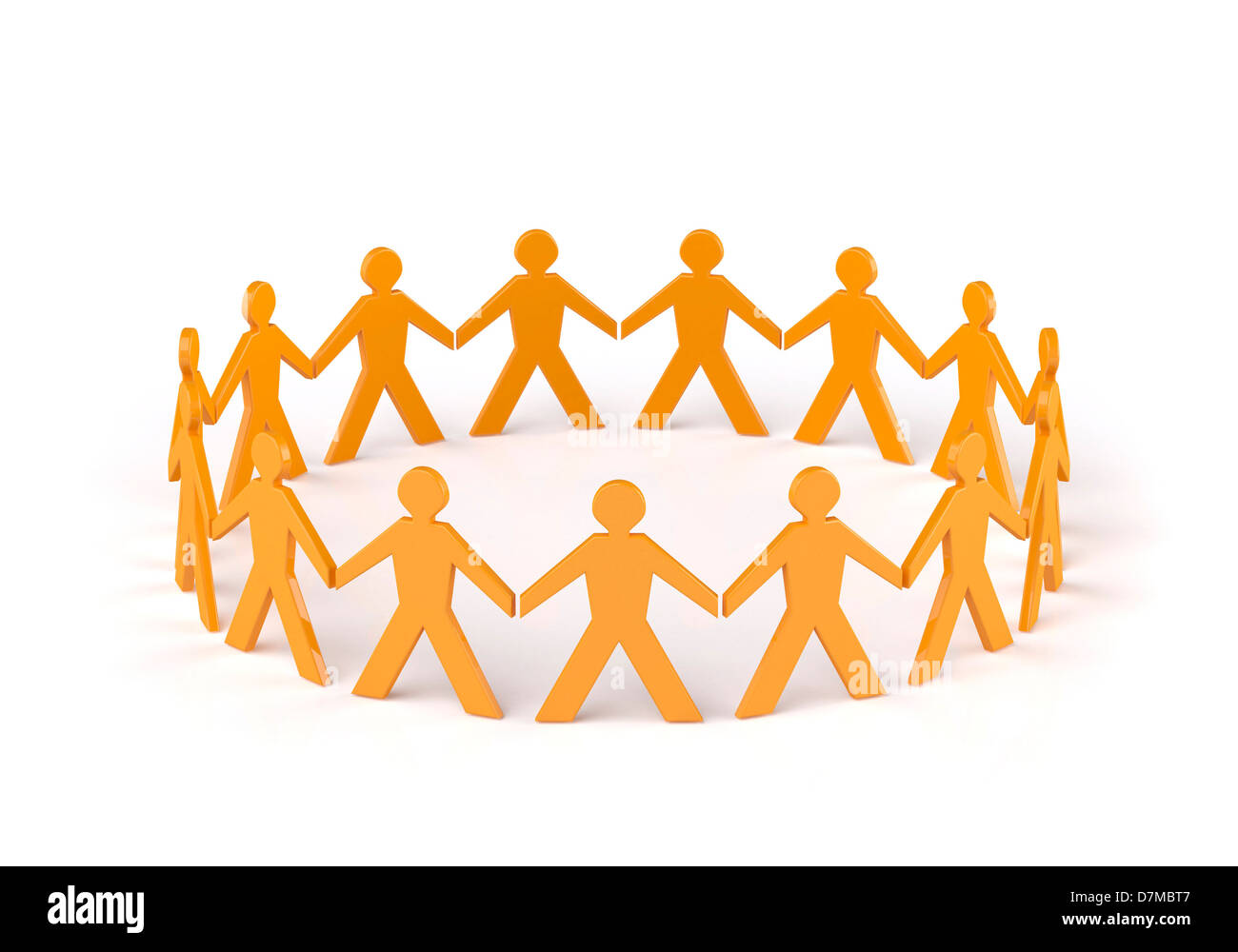 Chain Of People Holding Hands