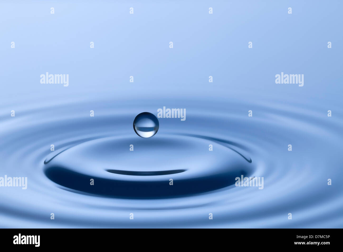 Water drop impact Stock Photo - Alamy