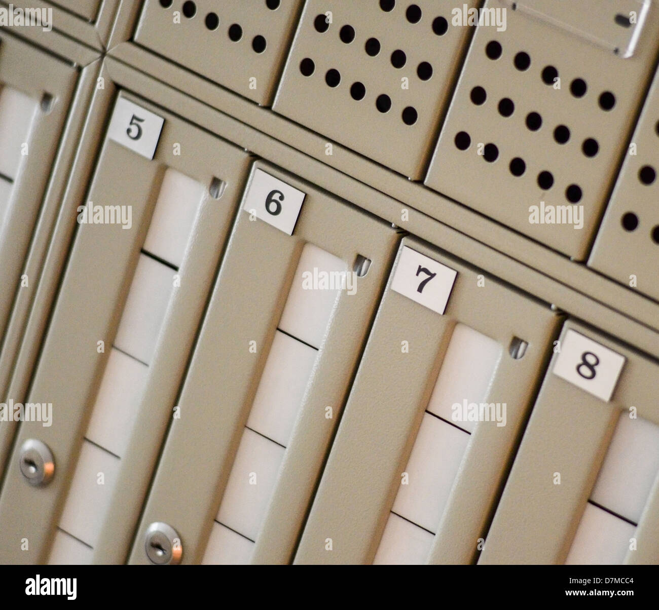 Metallic mailboxes hi-res stock photography and images - Alamy