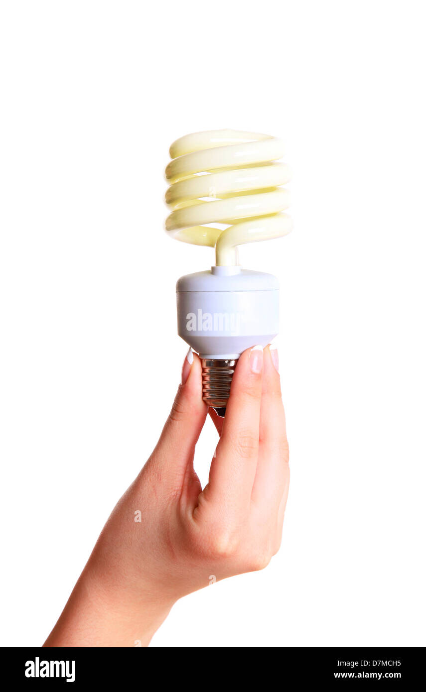 Energy saving light bulb Stock Photo - Alamy