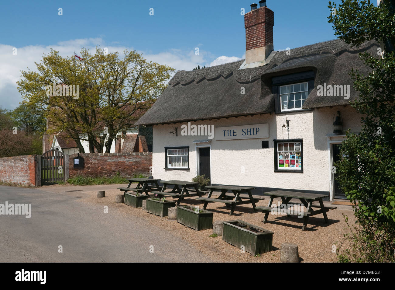 The Ship - local pub in Levington, Suffolk, UK Stock Photo - Alamy