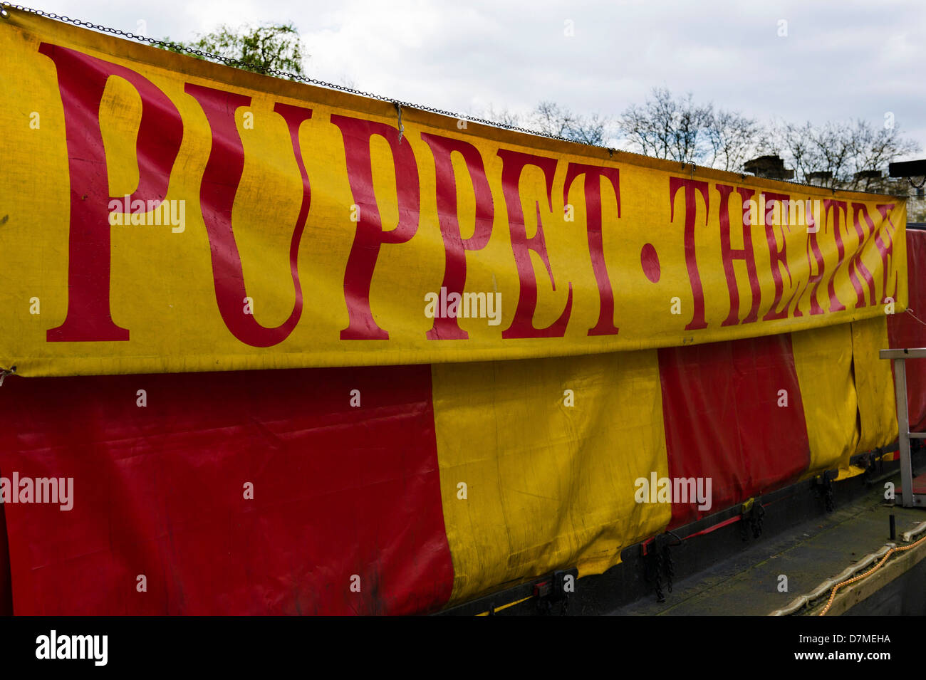 A sign for a puppet theatre Stock Photo - Alamy