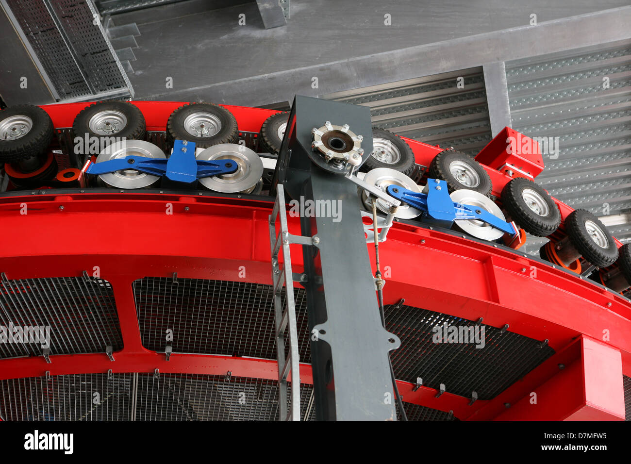 Cable car winding gear in Val d'Isere Savoie France Stock Photo - Alamy