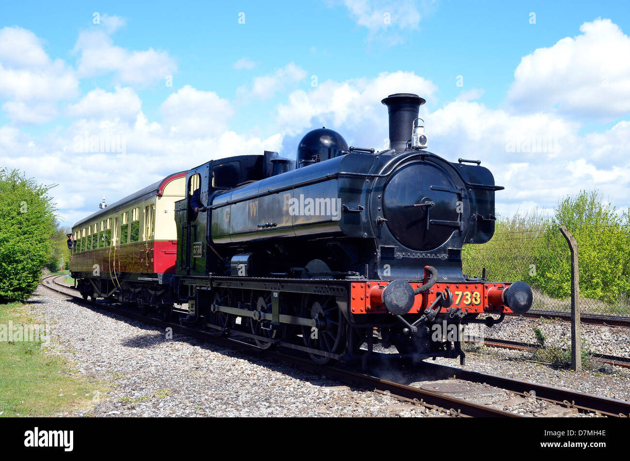 GWR autotrain demonstrated in early 1950's style on demonstration line ...