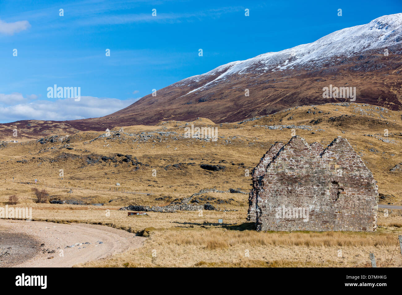 Ruins of Calda House near Loch Assynt, Inchnadamph, Sutherland ...