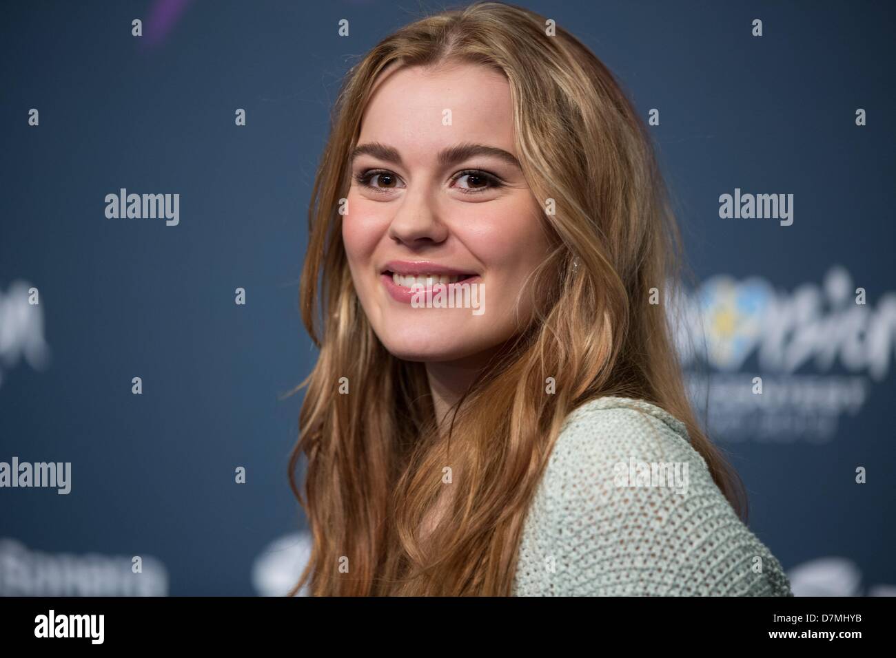 Singer Emmelie de Forest representing Denmark poses during a press ...