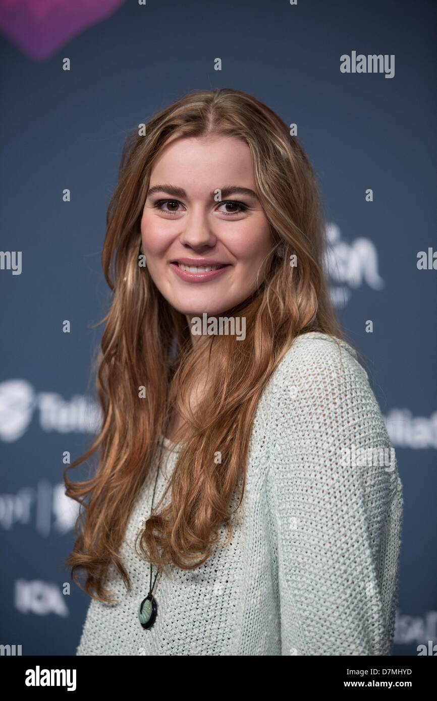Singer Emmelie de Forest representing Denmark poses during a press ...